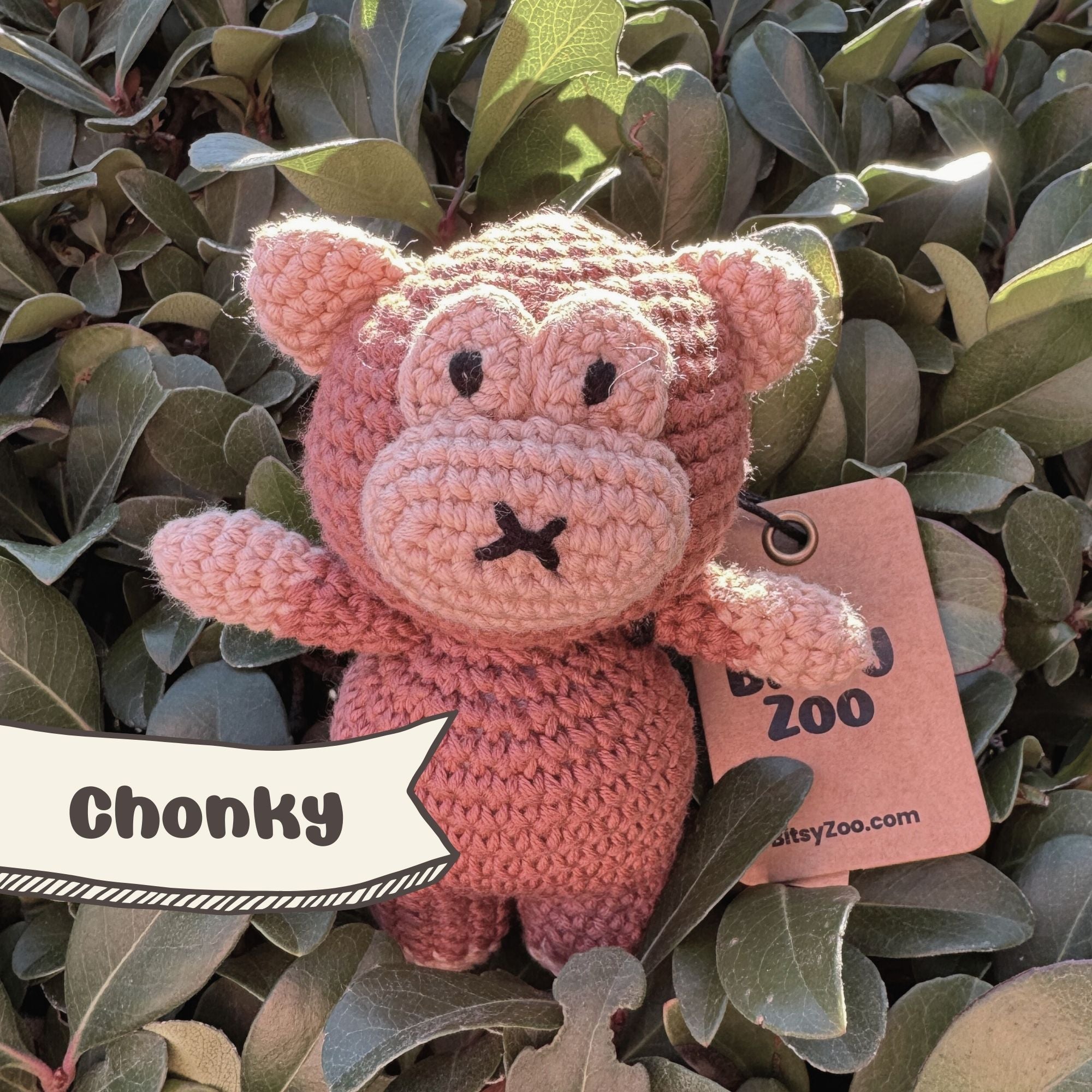 Charlie the Chunky Monkey - *Chonky* Bitsy Crochet Stuffed Animal ...
