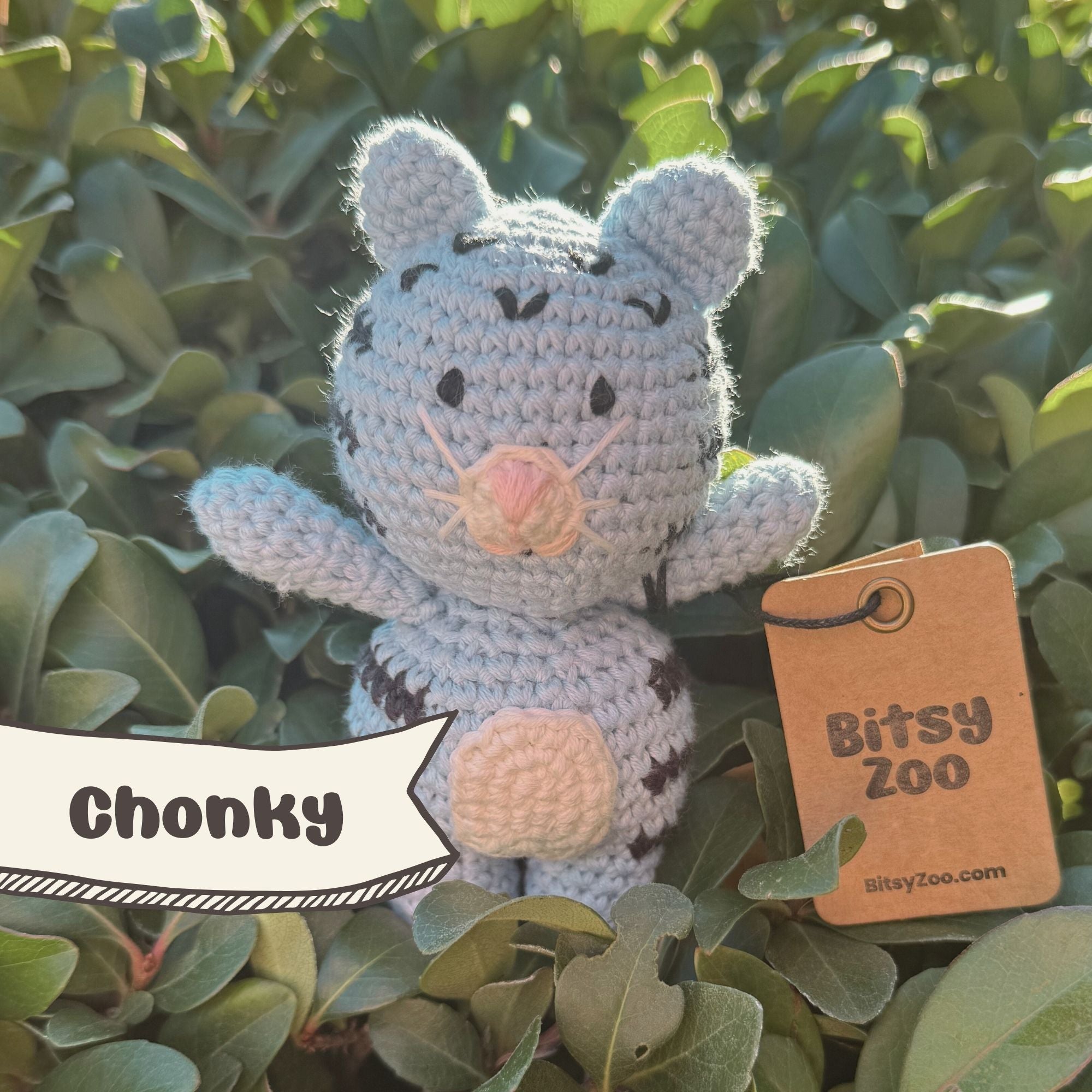 Stella the Spitty Kitty - *Chonky* Bitsy Crochet Stuffed Animal – Bitsy Zoo